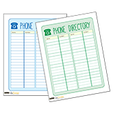 Printables - Phone Directory Template - Fellowes®