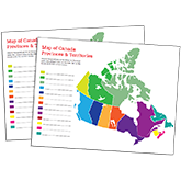 Printables - Canada Map Template - Fellowes®